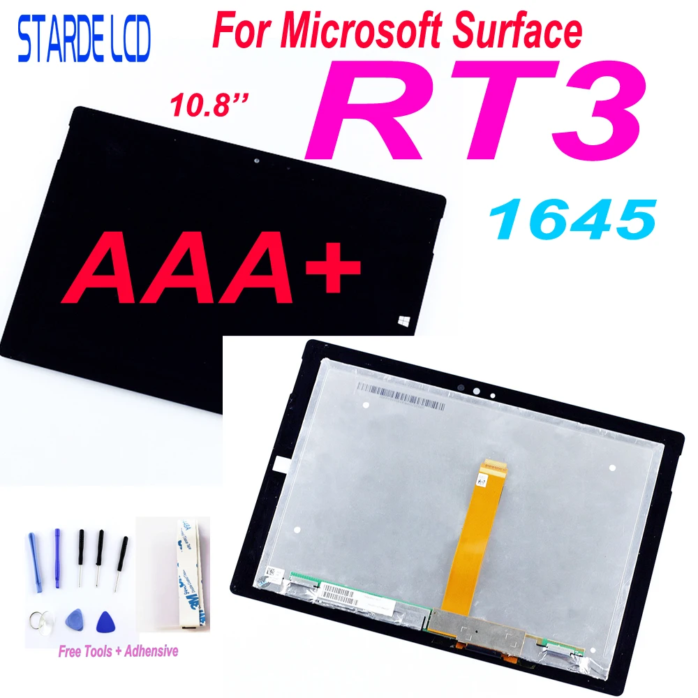 10.8''for Microsoft Surface 3 Rt3 1645 Lcd Display Touch Screen Panel ...