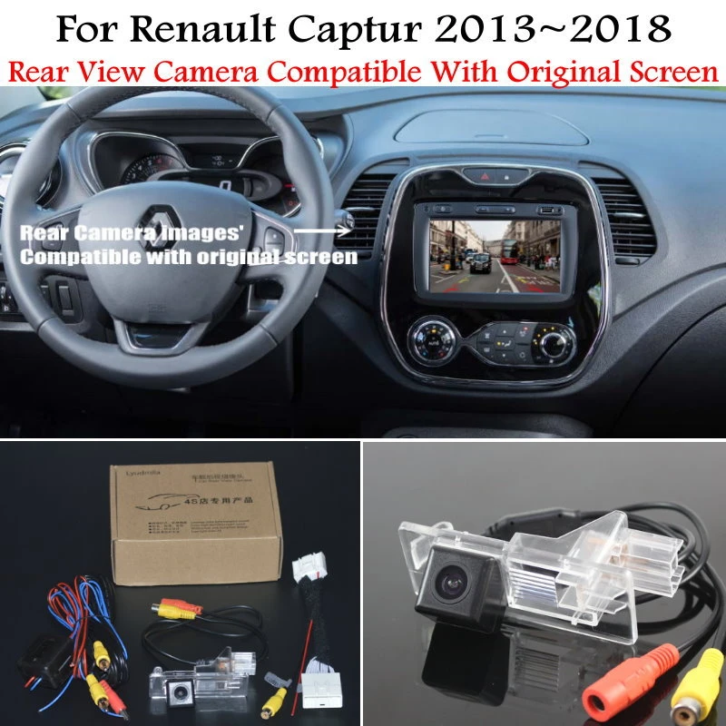 Car Rear View Camera For Renault Captur 2013~2018 With 24pin Adapter ...