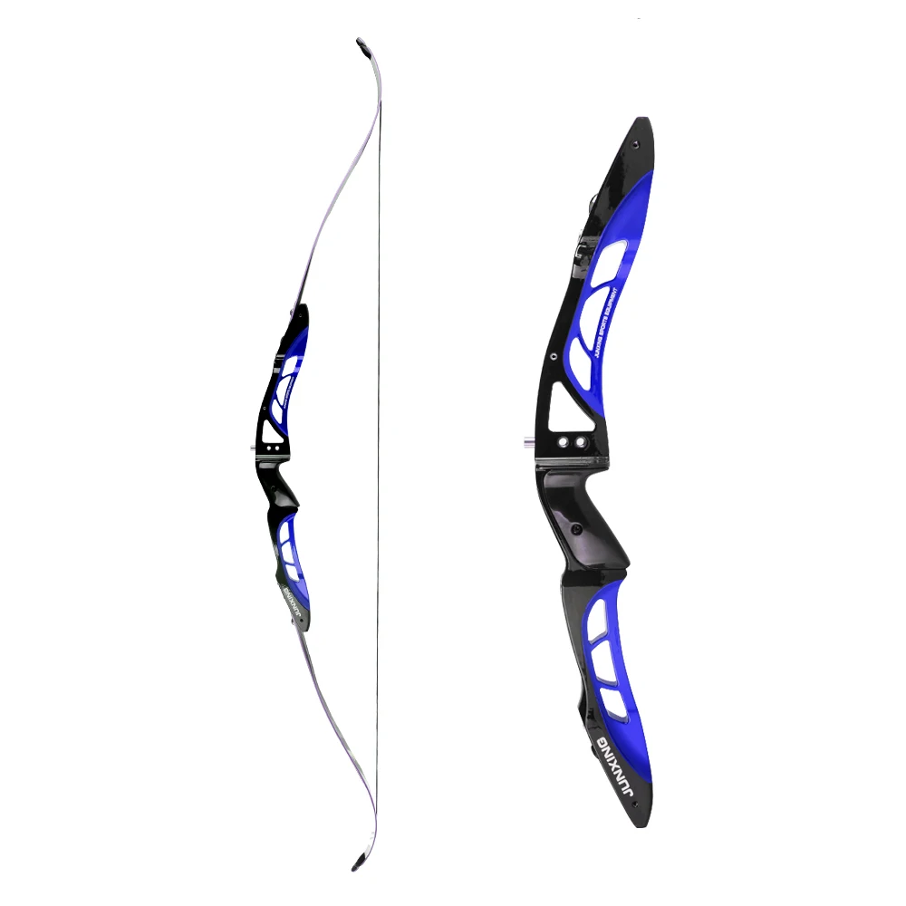 68 Inches 18-40 Lbs Recurve Bow F165 Aluminum Alloy Blue Black Handle ...
