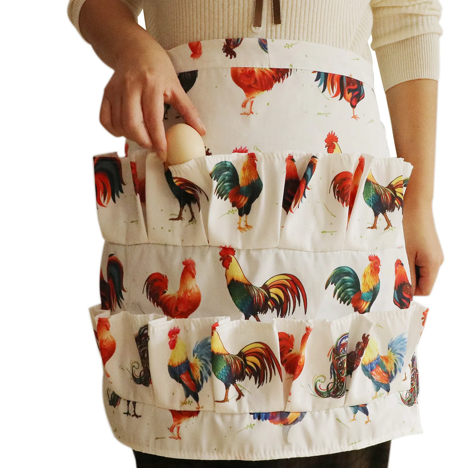 Pockets Egg Collecting Harvest Apron Chicken Farm Work Aprons Carry Duck Goose Egg Collecting ...