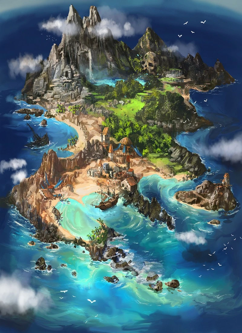 Pirate Island Map