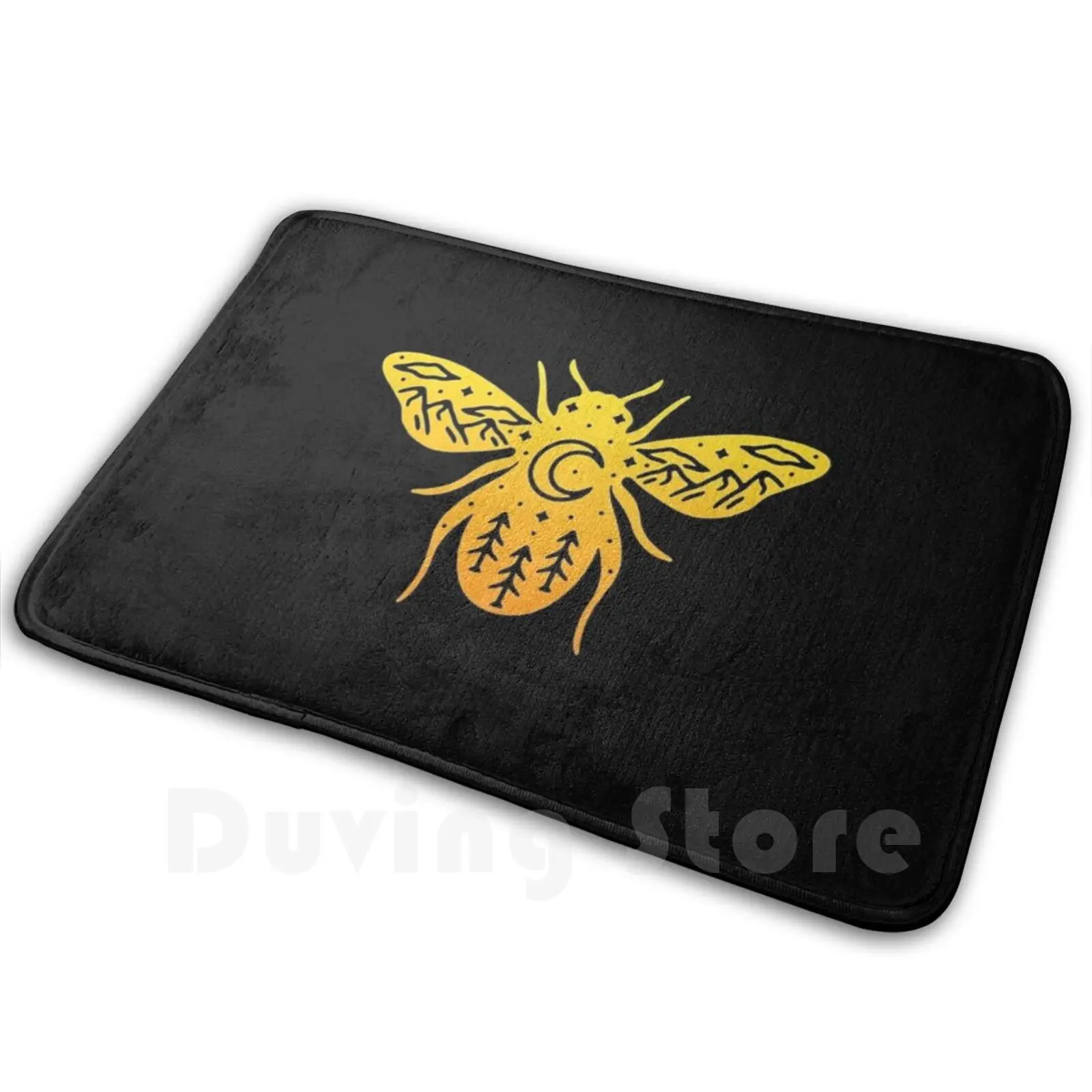 Bumblebee-Carpet-Mat-Rug-Cushion-Soft-Bumblebee-Bee-Cute-Bees-Yellow ...