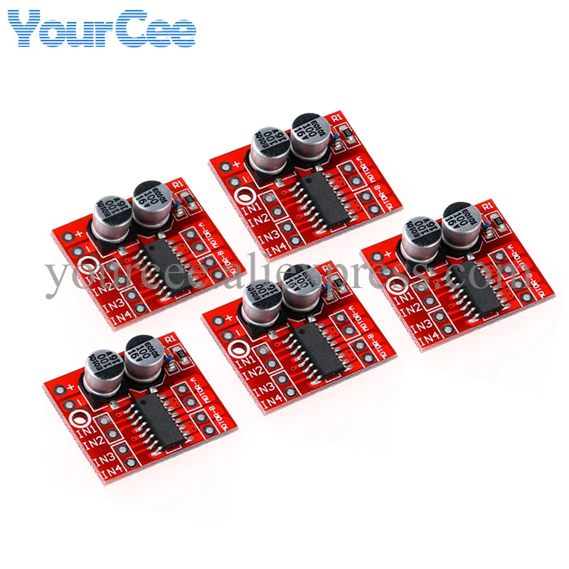 5Pcs 1.5A 2 way MX1508 DC Motor Driver Module PWM Speed Dual H Bridge Stepper Motor L298N|mini ...