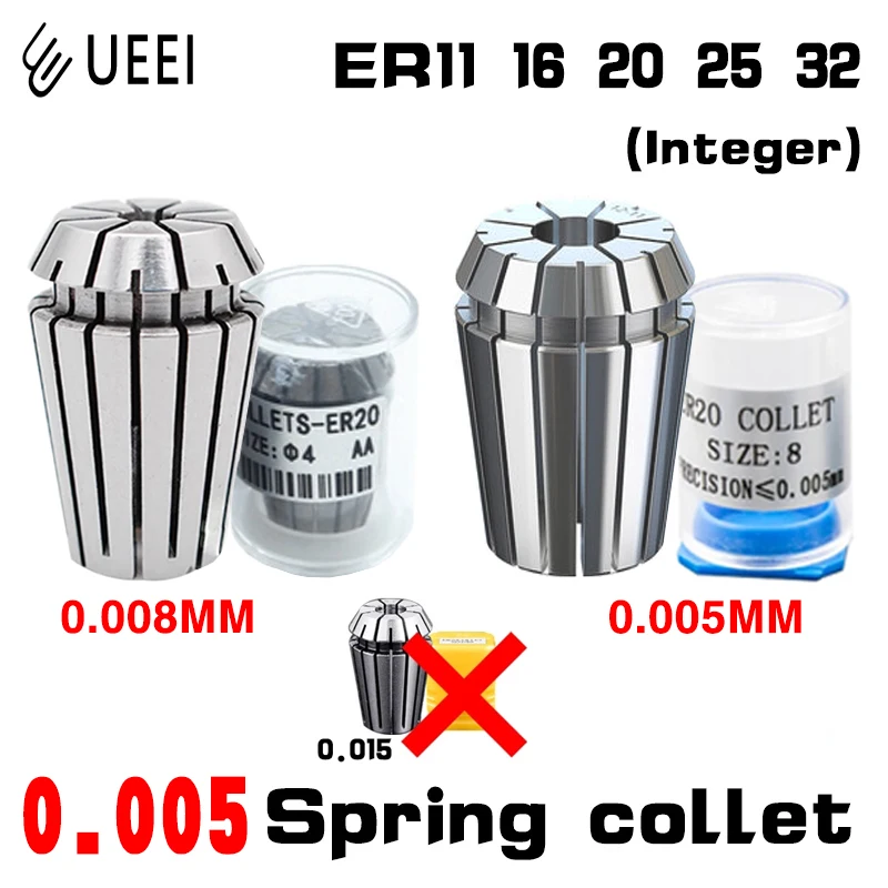 ER11 ER16 ER20 ER25 ER32 AA High Precision spring collet chuck 0.005 0.008mm CNC milling tool ...