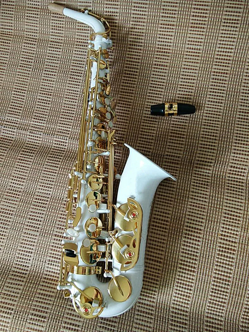 Musical Instruments Alto Saxophone New High Quality White Gold Key Alto ...