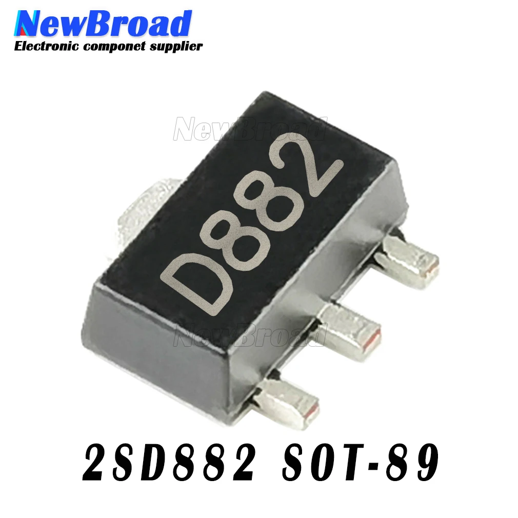 10pcs D882 Sot89 2sd882 Sot-89 30v/3a/30w 882 Smd New And Original Ic ...