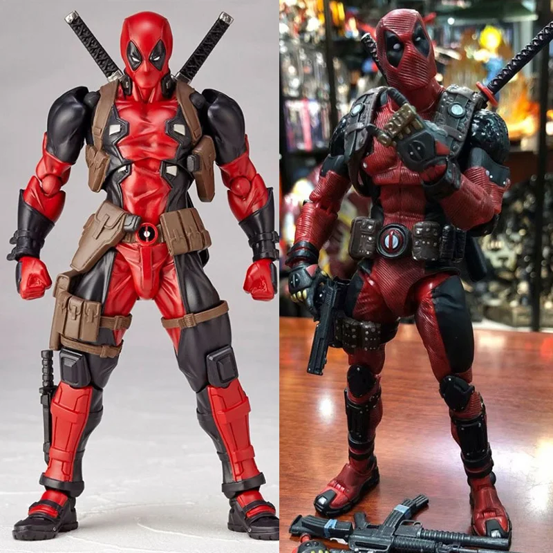 Marvel Epic Deadpool Action Figure Super Hero Revoltech Deadpool Figure ...