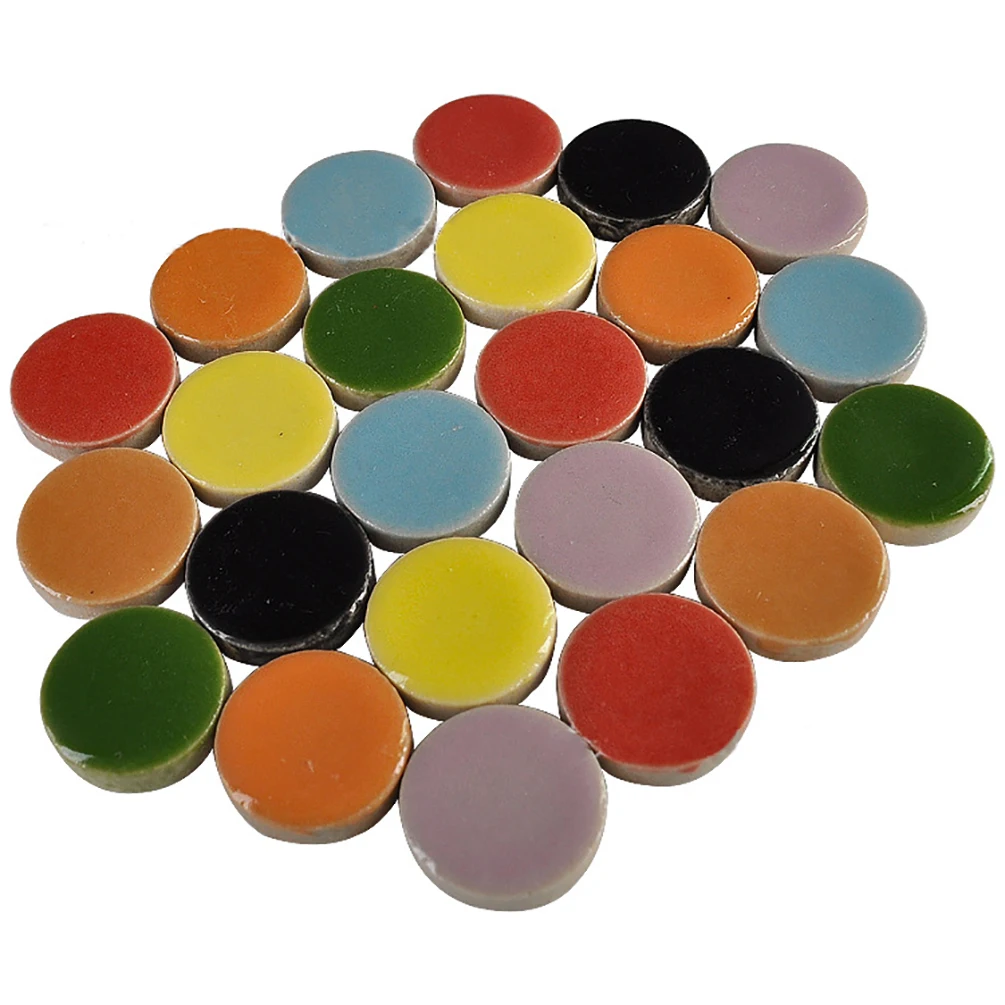 45pcs 4mm Round Ceramic Mosaic tiles Multi Color Mosaic Tile DIY Mosaic ...