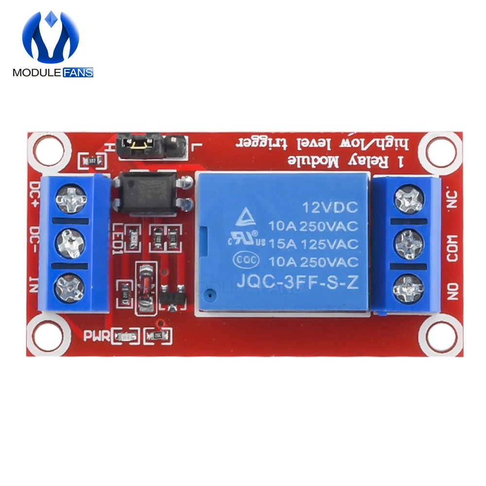 One 1 Channel 12V Relay Module Board Shield With Optocoupler Support ...