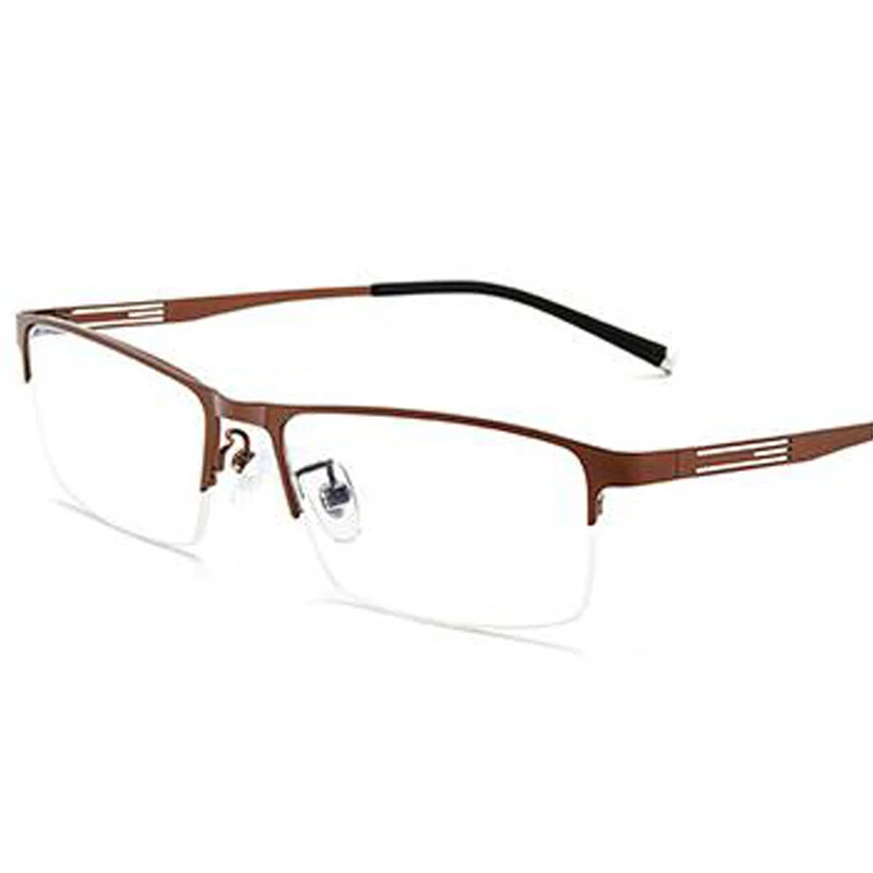 GLTREE-Fashion-Metal-Half-Rim-Frame-Square-Business-Men-s-Glasses-Women ...