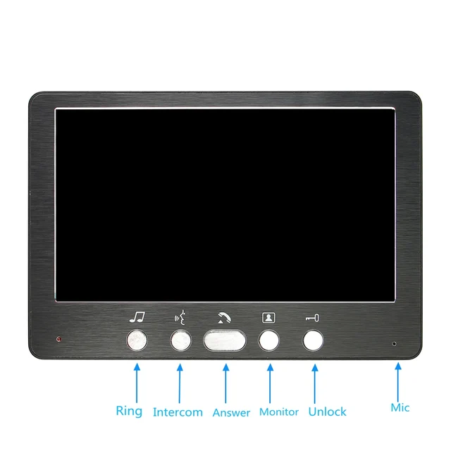 Visual Intercom Campainha 7'color Cor Com Fio Sistema De Telefone Video ...