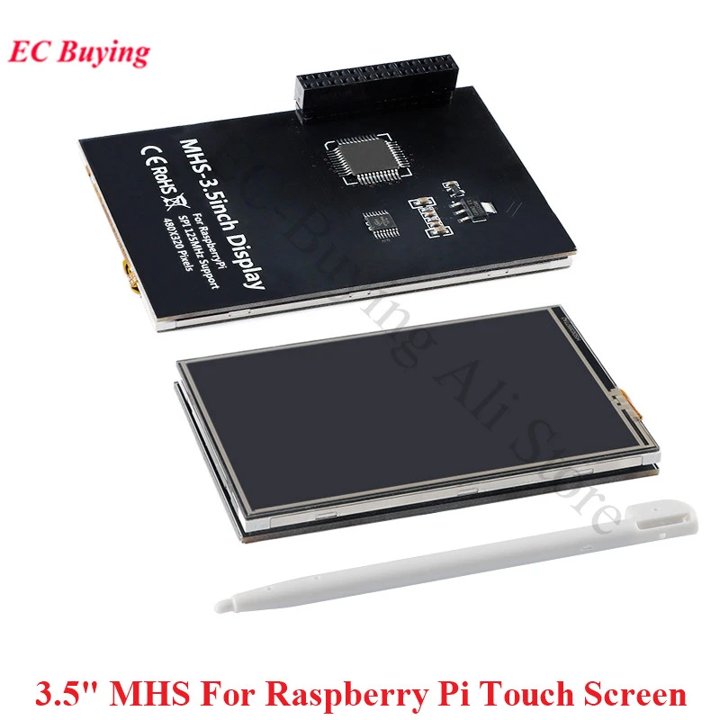 3.5 Inch 3.5" Mhs For Raspberry Pi Color Tft Lcd Display Module Touch ...