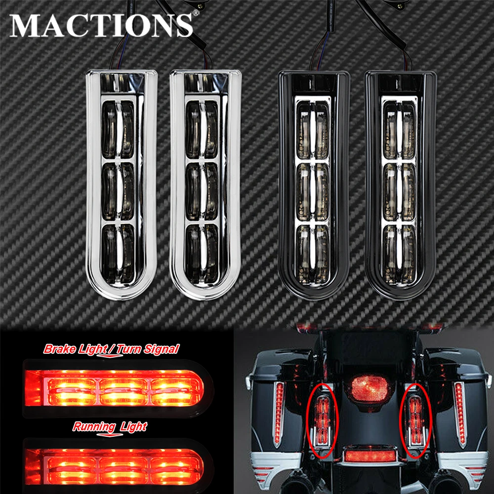 Motorcycle Accent Saddlebag Filler Inserts Support Led Lights For ...