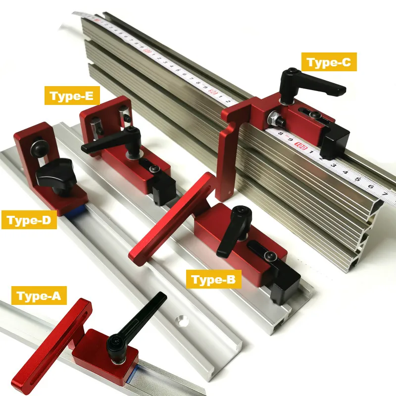 Woodworking T Slot Stopper Miter Gauge Fence Connector Alloy Miter ...