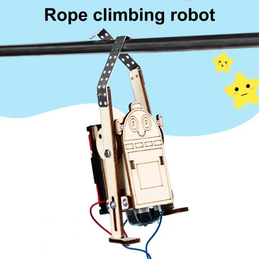 Kit de Robot de escalada de cuerda eléctrica de madera para niños ...