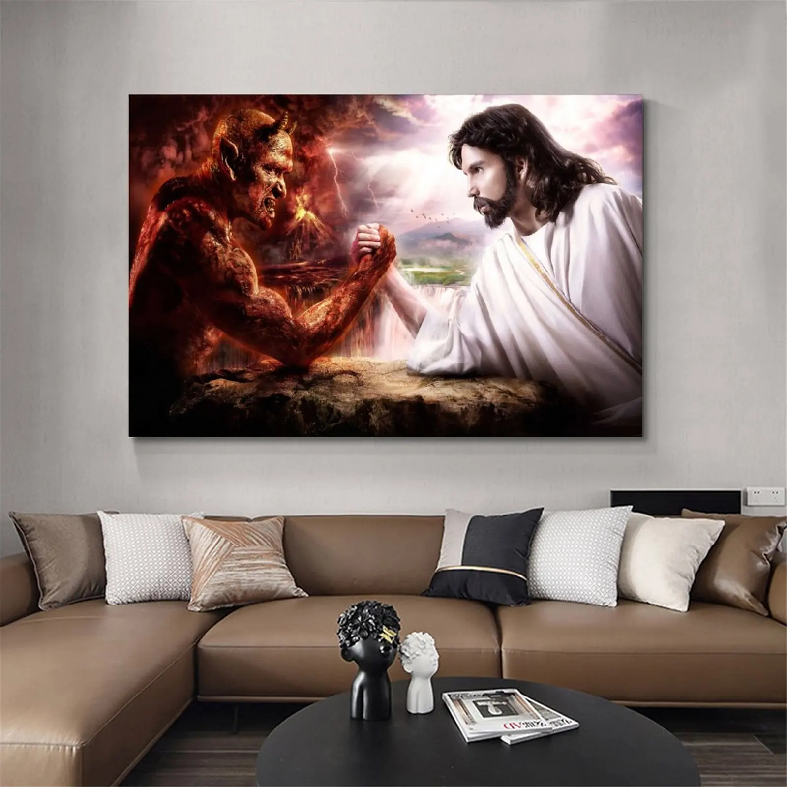 Satan Vs Jesus Arm Wrestling