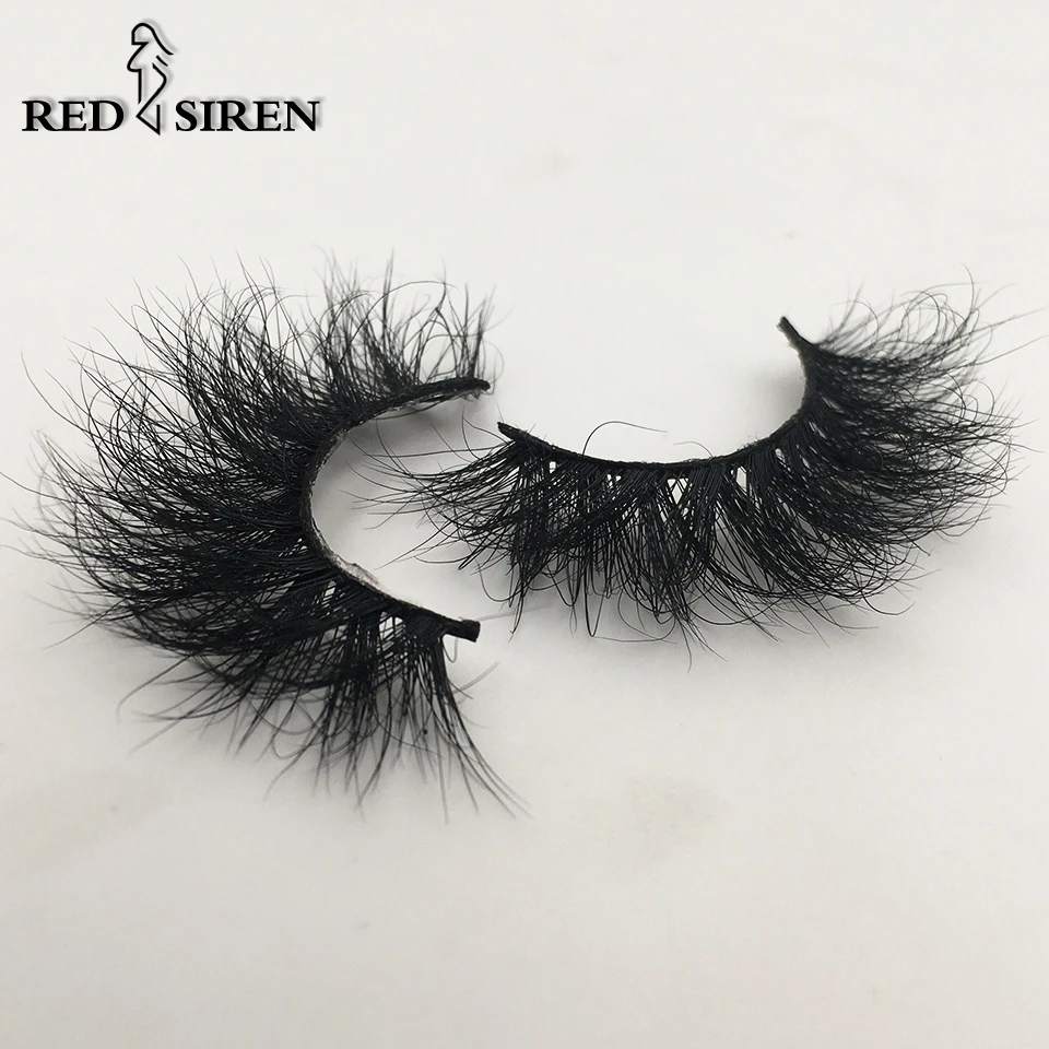RED SIREN Fluffy Eyelashes 10mm 18mm 3d Mink Eyelashes Handmade Soft ...
