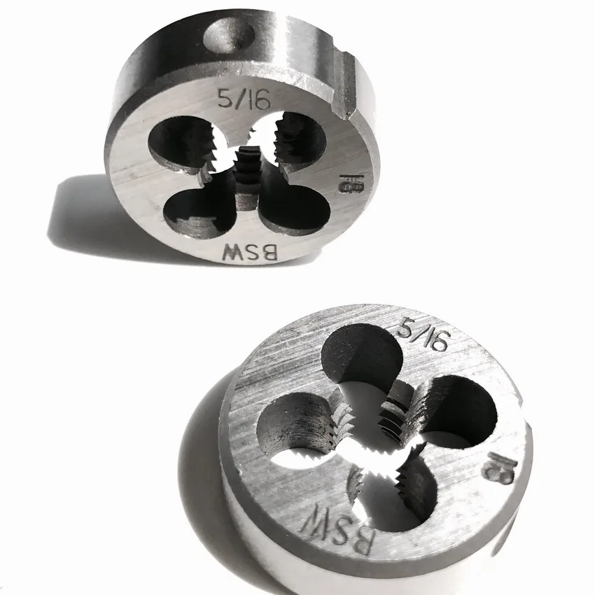 Free shipping of 2PCS alloy steel made BSW 5/16" 18 right hand manual ...