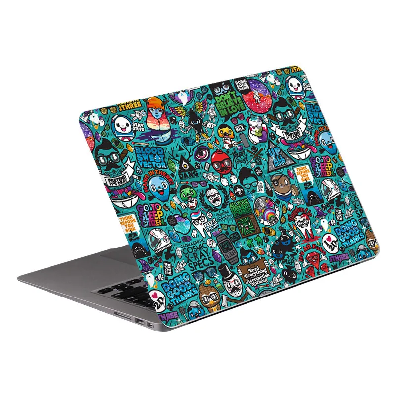 Laptop Covered In Stickers