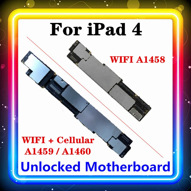Placa base para Ipad 4 A1458 (WIFI), Chips completos de placa base ...