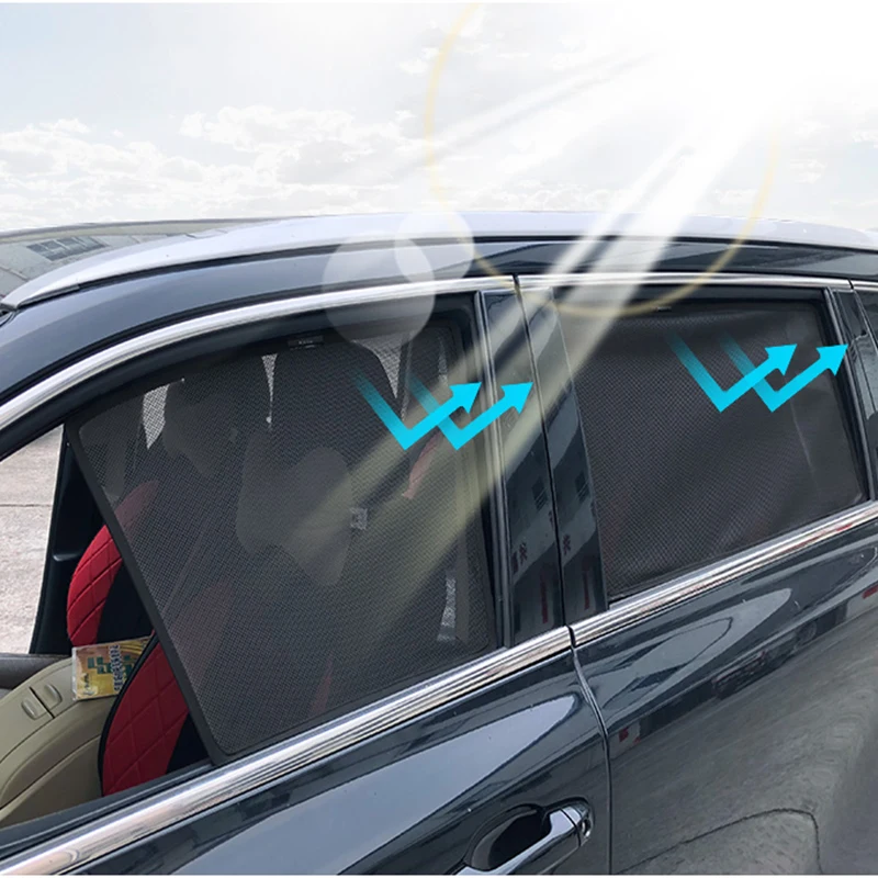 7Pcs Car Sun Shade UV Protection Car Curtain Car Window Sunshade Side ...