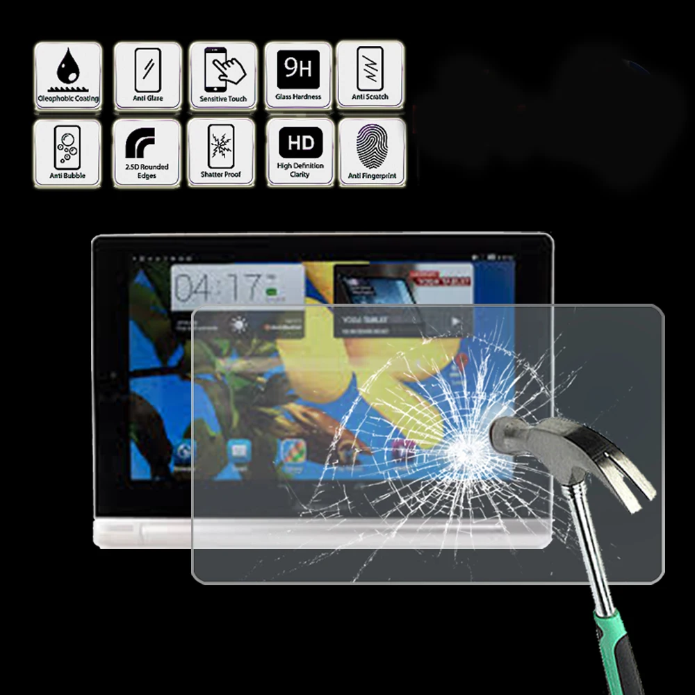 For Lenovo Yoga Tablet 10 10.1" - Tablet Tempered Glass Screen ...