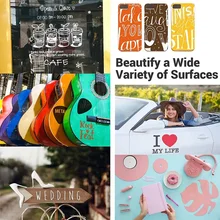 Multicolor Adhesive Craft Permanent Vinyl Roll Design Lettering Film ...