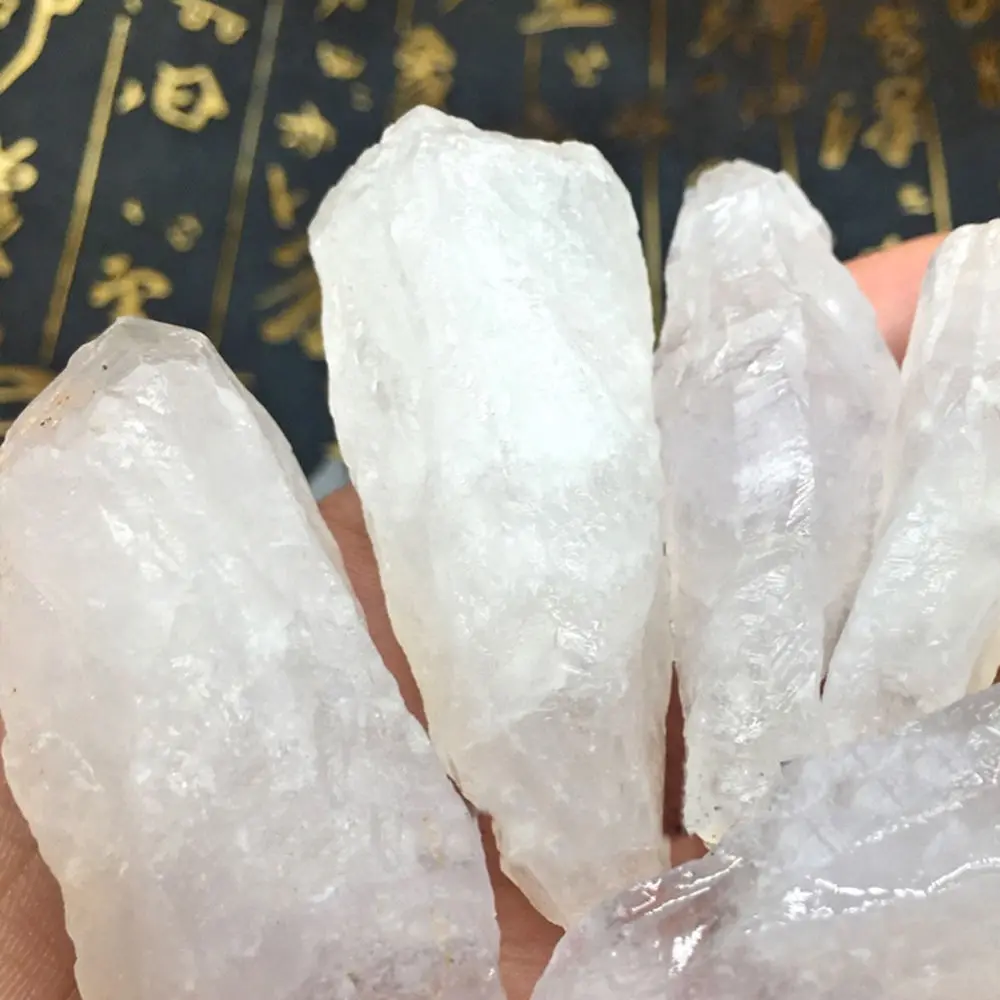 50G 4-6cm Natural Raw White Quartz Crystal Rough Stone Specimen Healing ...