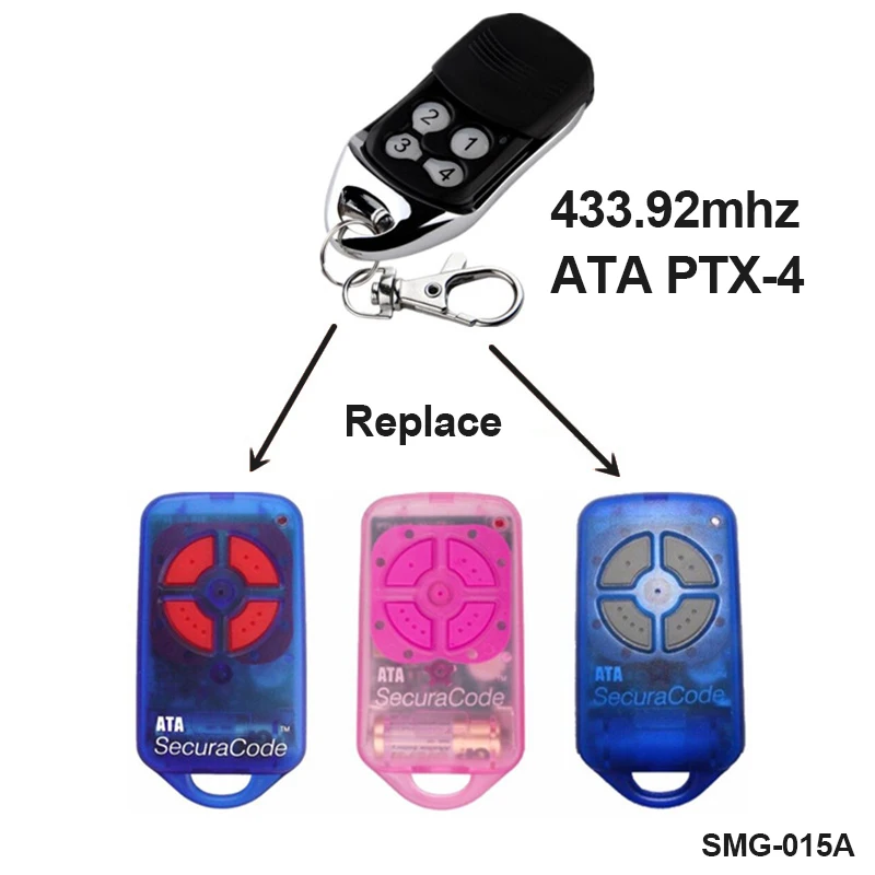10pcs ATA PTX4 Compatible Garage/Gate Door Remote GDO 2v5/2v6/2v7/4v3 ...
