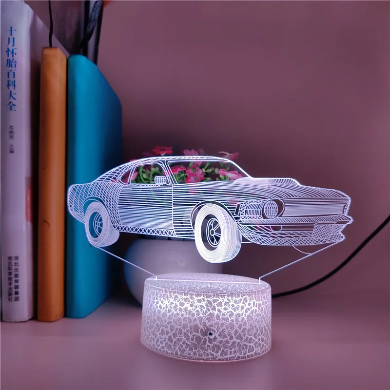 3d-Led-Night-Light-Retro-Sports-Car-Best-Gift-for-Kids-Child-Bedroom ...