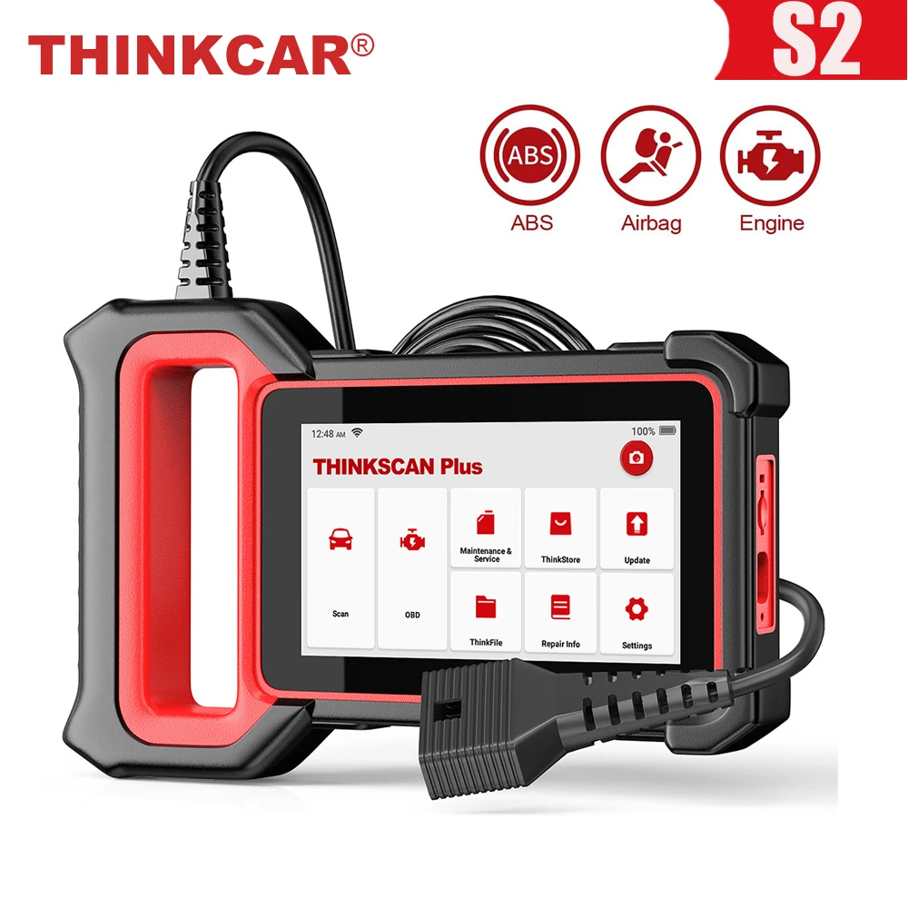 THINKCAR Thinkscan Plus S2 OBD2 Scanner ABS SRS Engine Diagnosis Oil ...