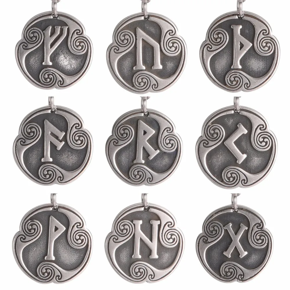 Dropshipping-1pcs-Odin-Runes-Nordic-Letter-DIY-Handmade-Charms-for ...