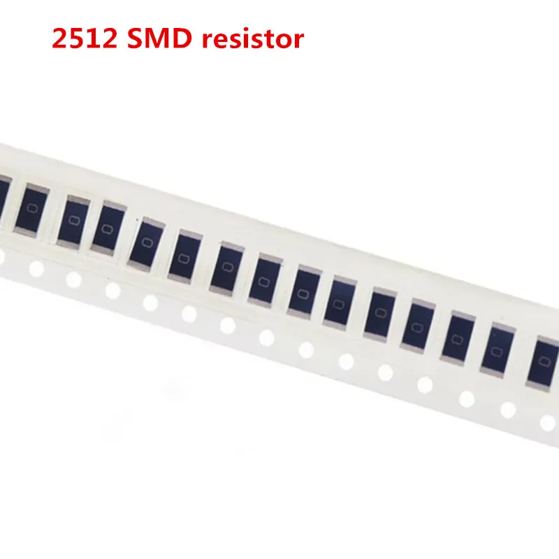 50 pcs 2512 SMD Resistor 1W 1% 0.1R 0.1 ohm R100 R010 R020 R050 R100 ...