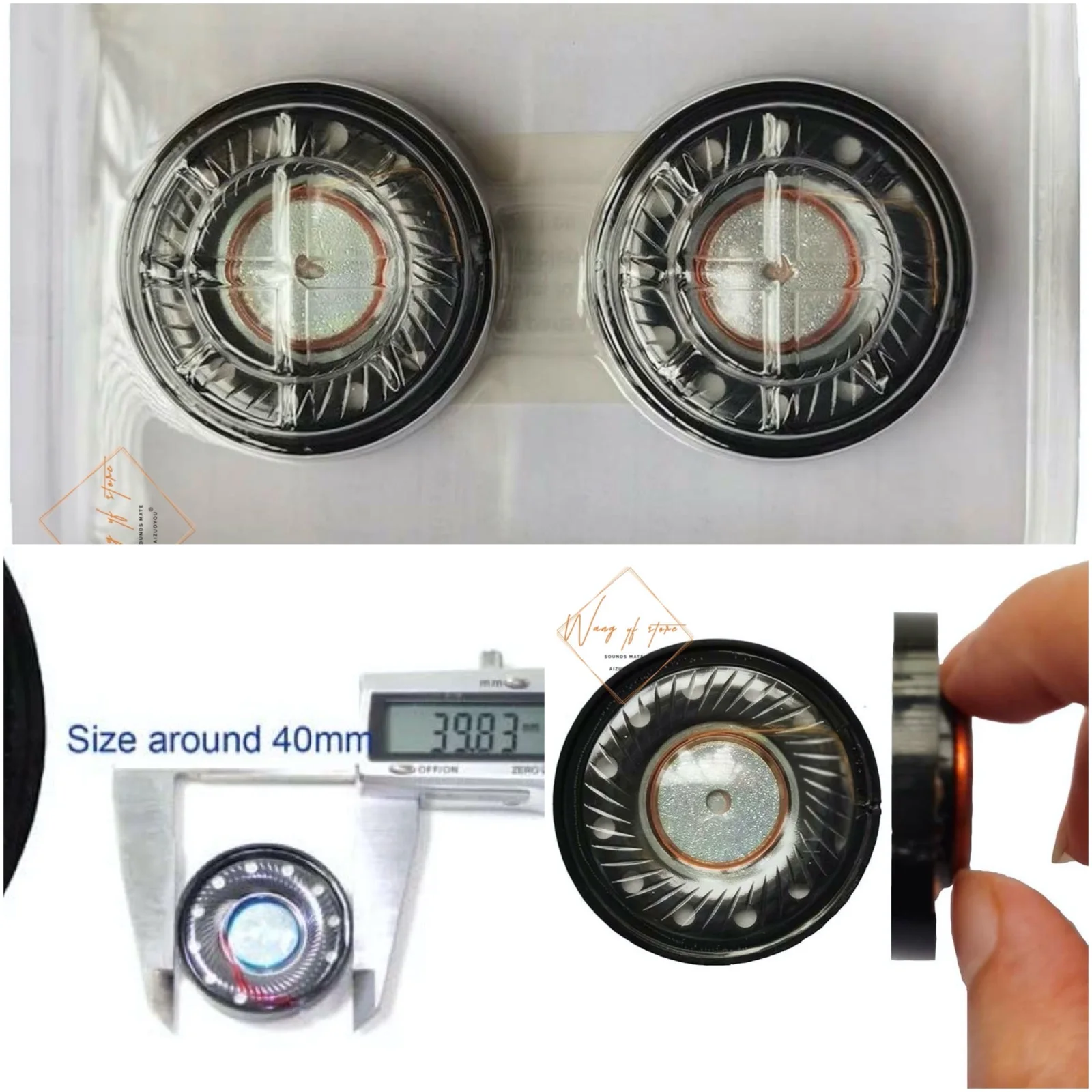 1pair 40mm Headphone Speaker Driver 32ohm For Audio Technica ATH-S700BT ...