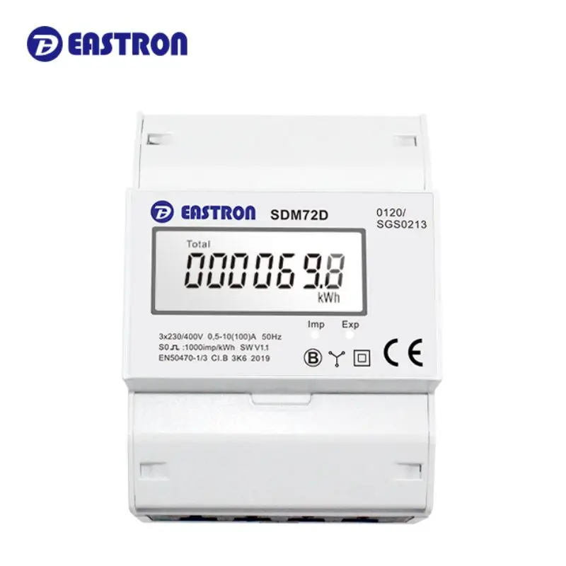Power Monitors Electric Energy Meter,100 Amp kWh Din Rail Power Meter ...