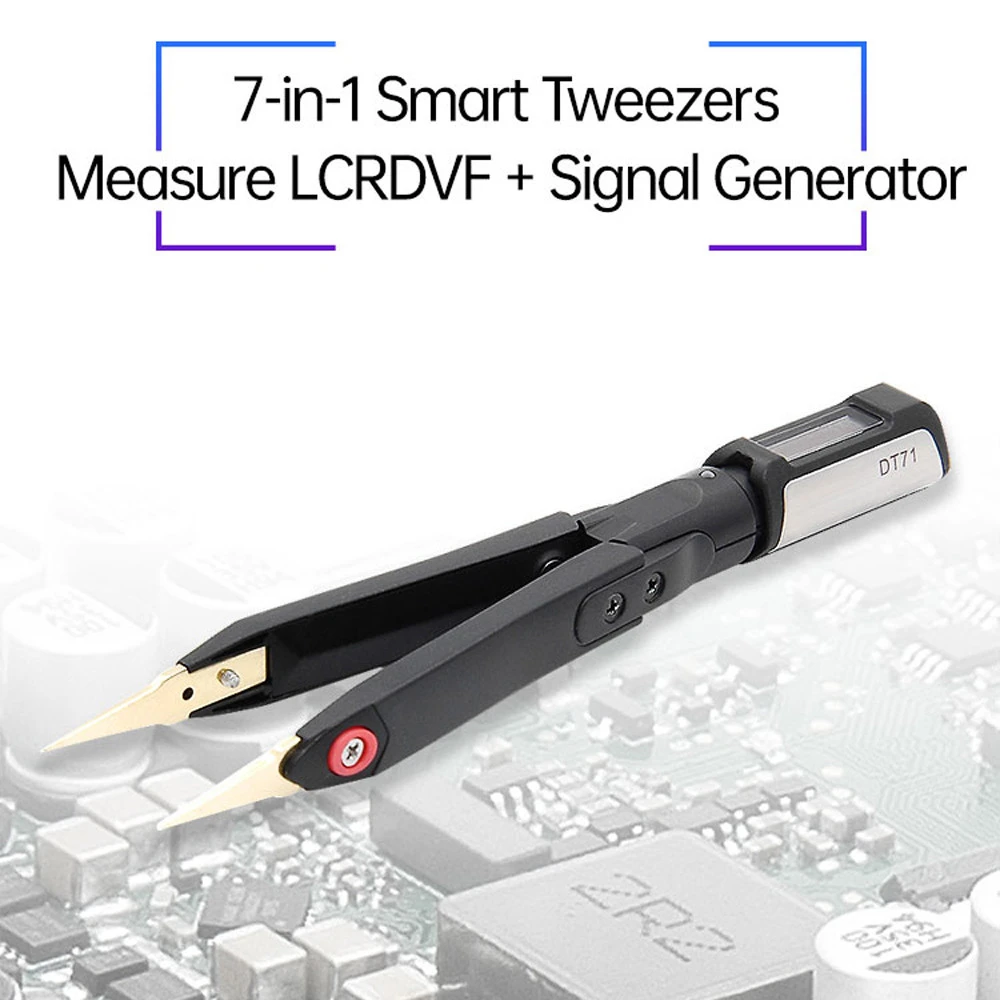 Dt71 Mini Digital Tweezers Smart Smd Tester Portable Lcr Meter Diode ...