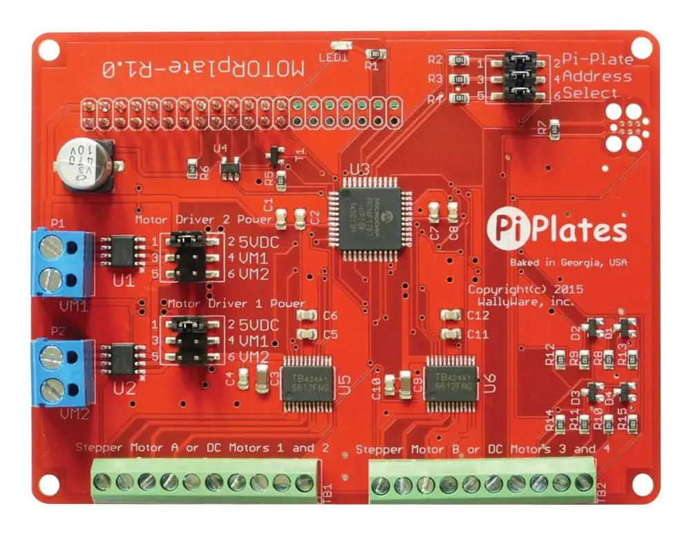 MOTORPLATE-Development-Board-Motor-Control-HAT-For-Raspberry-Pi-2-x ...