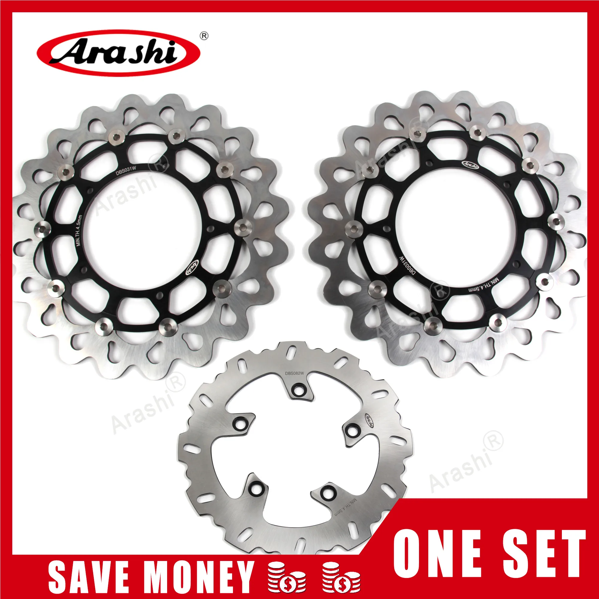 Arashi-1-Set-FZ1-FAZER-1000-2006-2012-CNC-Floating-Front-Rear-Brake ...