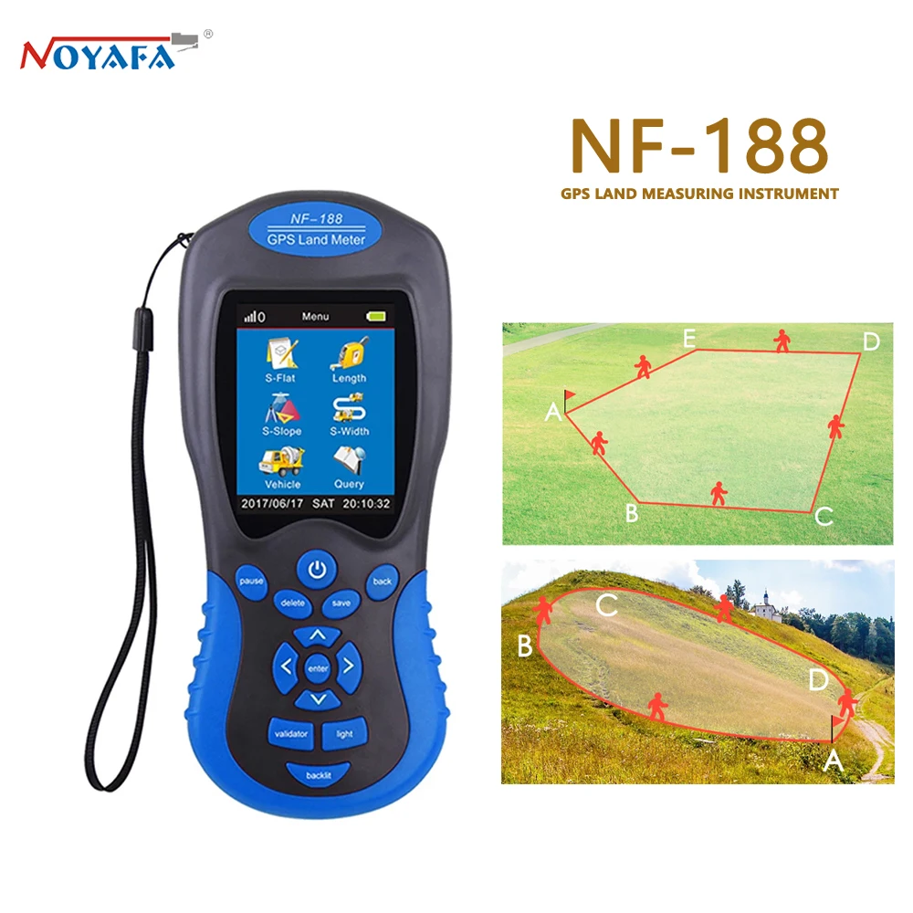 Noyafa Nf-188 Gps Land Area Meter Measure Device With Usb Navigation ...