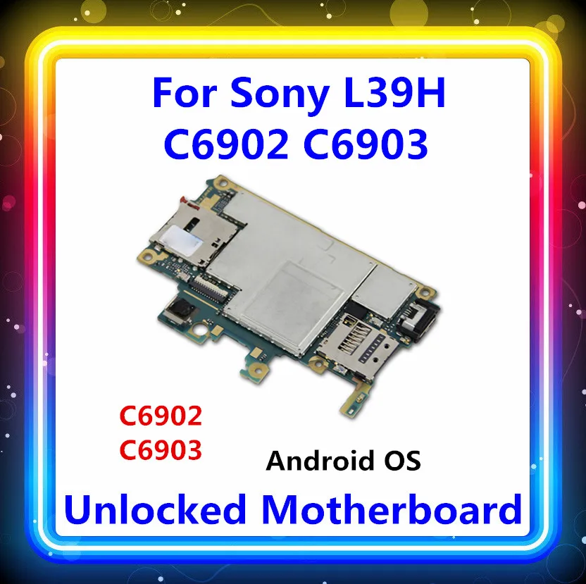 C6902/C6903 логическая плата разблокирована для sony Xperia Z1 L39h C6902/C6903 материнская ...