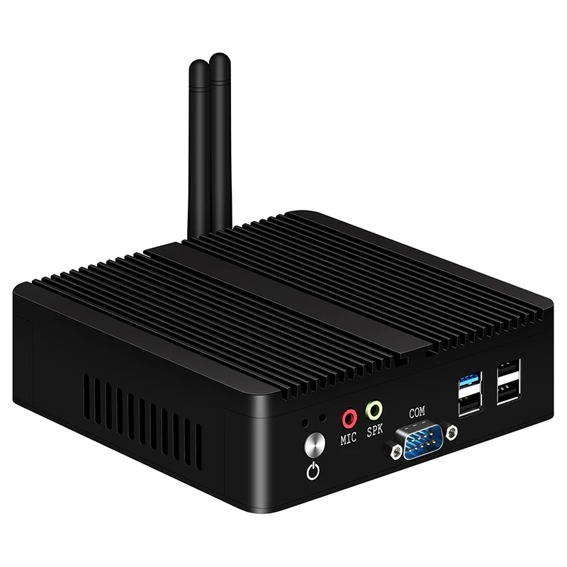 Fanless Mini Pc Intel Celeron J1900 Quad-cores Windows Linux 4xusb ...