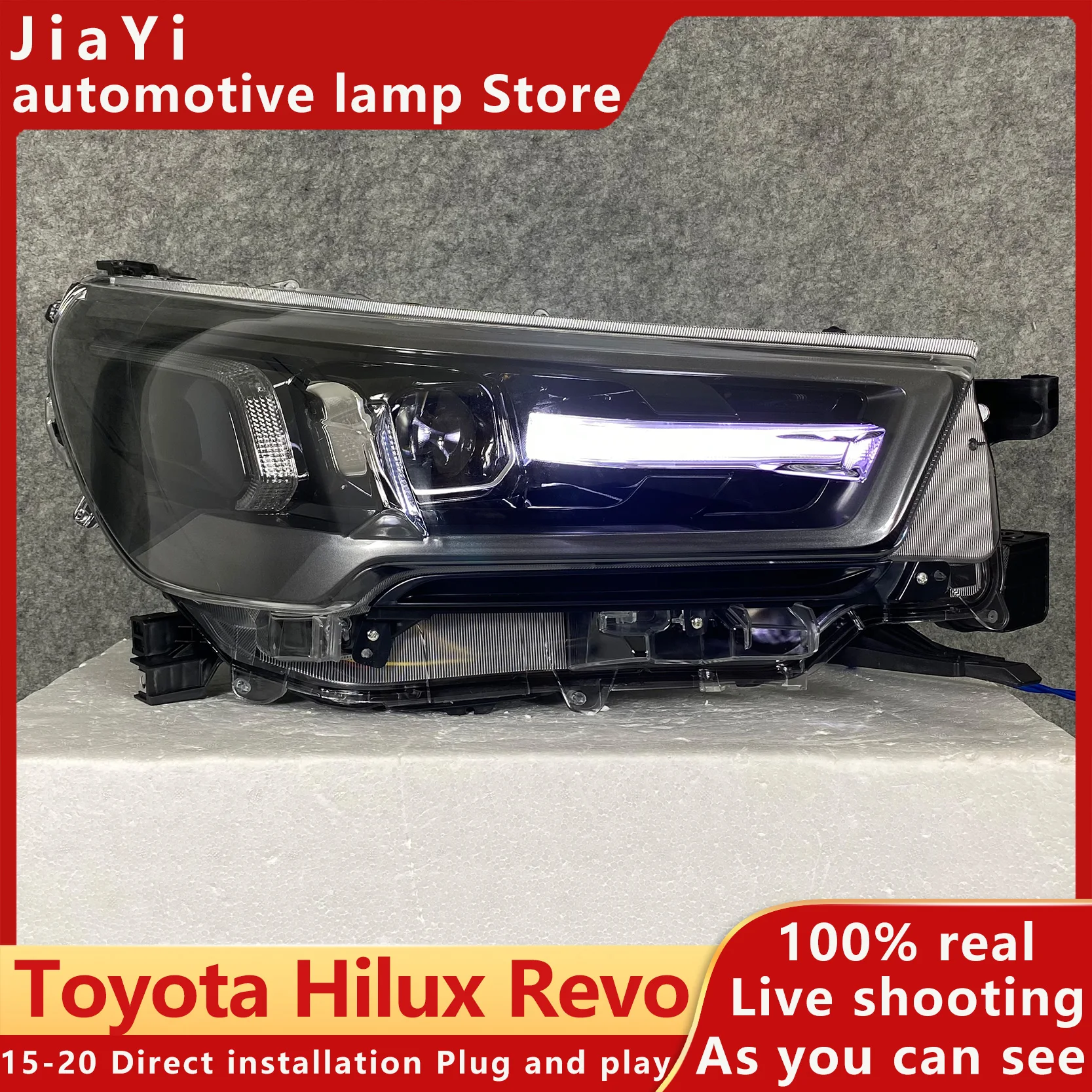 Car Styling Dla Toyota Hilux Revo Reflektory 20-21 Hilux Revo Led ...