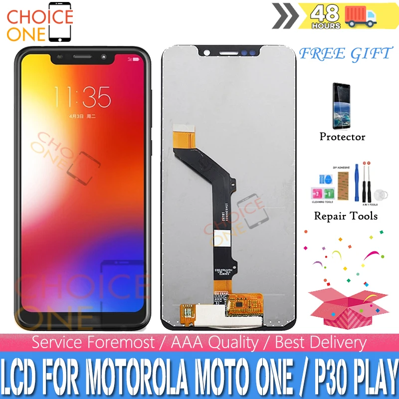 5 86 LCD For Motorola Moto P30 Play LCD Display XT1941 Touch Screen Capacitive Digitizer 
