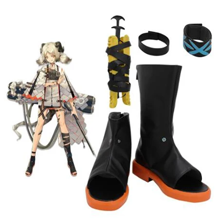 Arknights-Ifrit-Cosplay-Boots-Shoes-Black-Women-Shoes-Costume ...