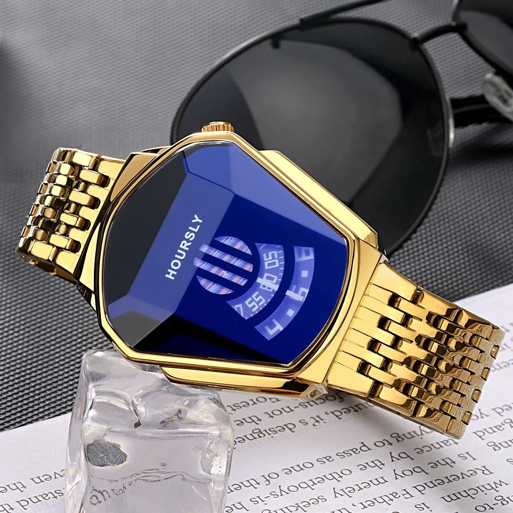 Luxury Locomotive Watch HOURSLY Brand Trend Cool Men's Wrist Watch ...