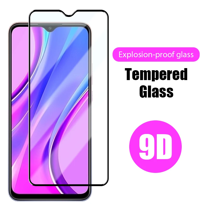 9D Tempered Glass for Redmi Note 9 9S Screen Protector for Xiaomi Redmi ...