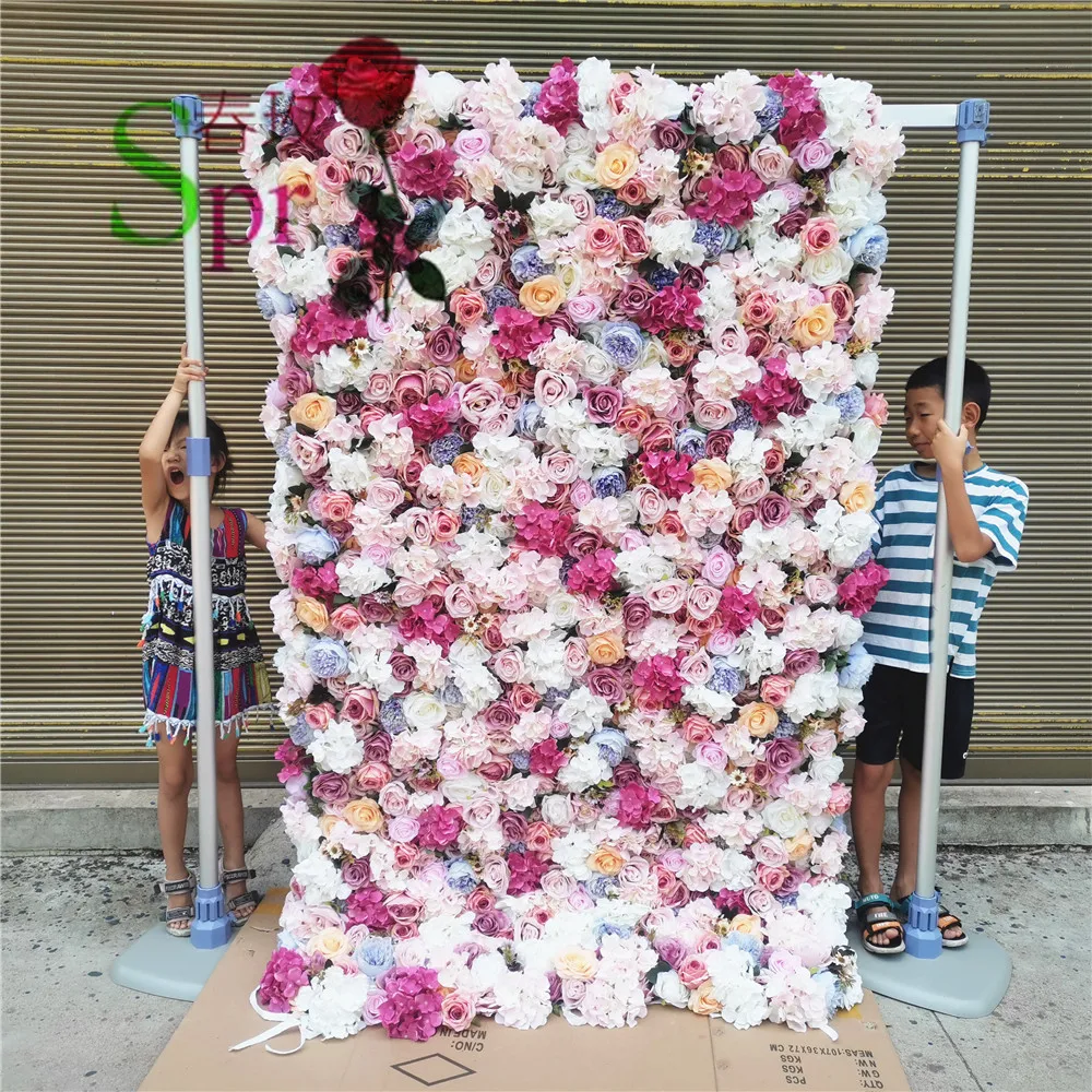 SPR-Rolled-Flower-wall-Silk-Flower-Cloth-Silk-Structure-material ...