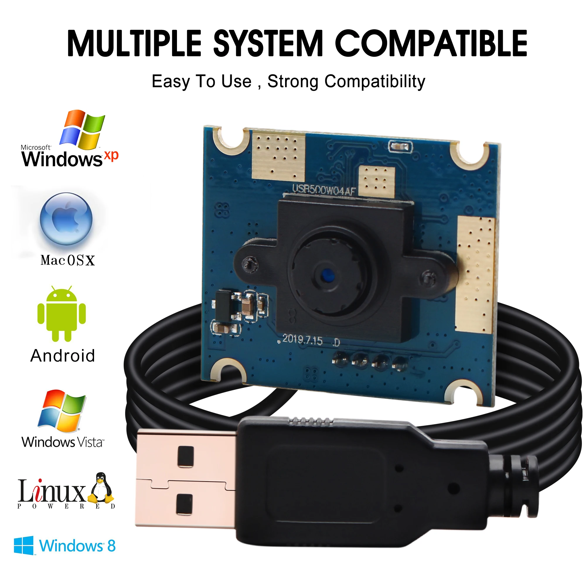 5mp 30X25mm Mini CMOS OV5640 micro usb with camera module with 60 ...