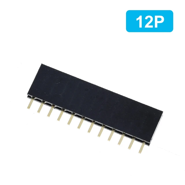 1PC Single Row Pin Female Header Socket Pitch 2.54mm 1*2P 3P 4P 6P 8P ...