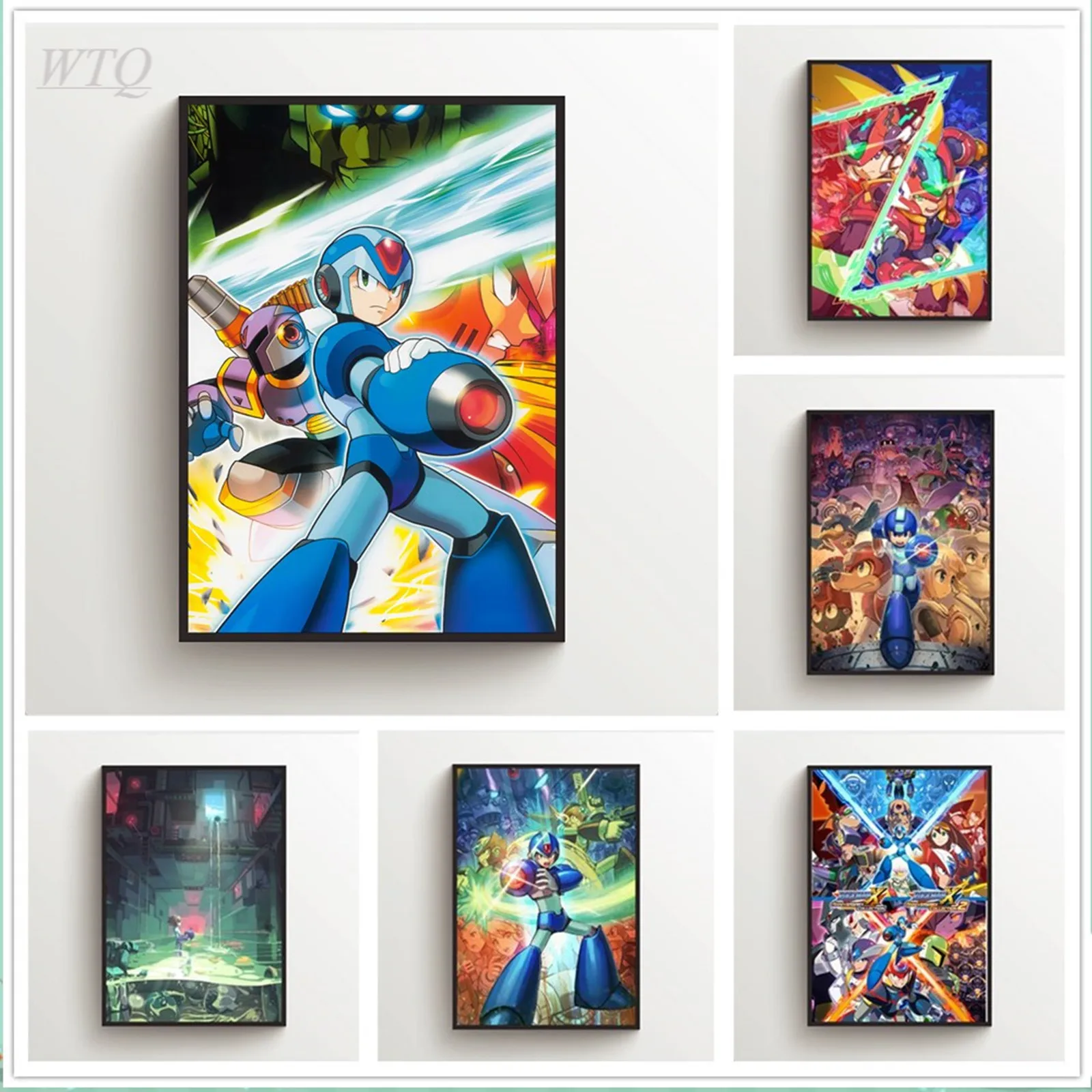 Rockman-Megaman-Anime-Posters-Wall-Poster-Canvas-Painting-Posters-and ...